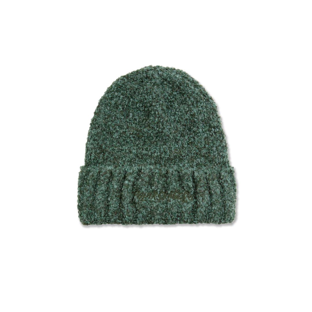 Polar Fluff Beanie in Grey Green